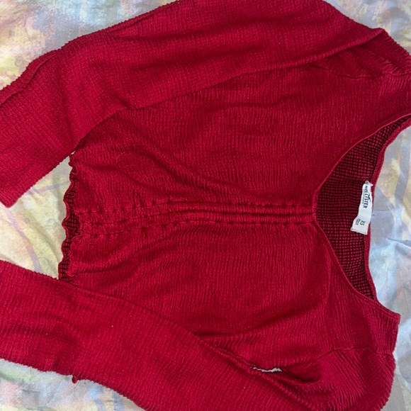 Hollister | Tops | Red Hollister Long Sleeve | Poshmark